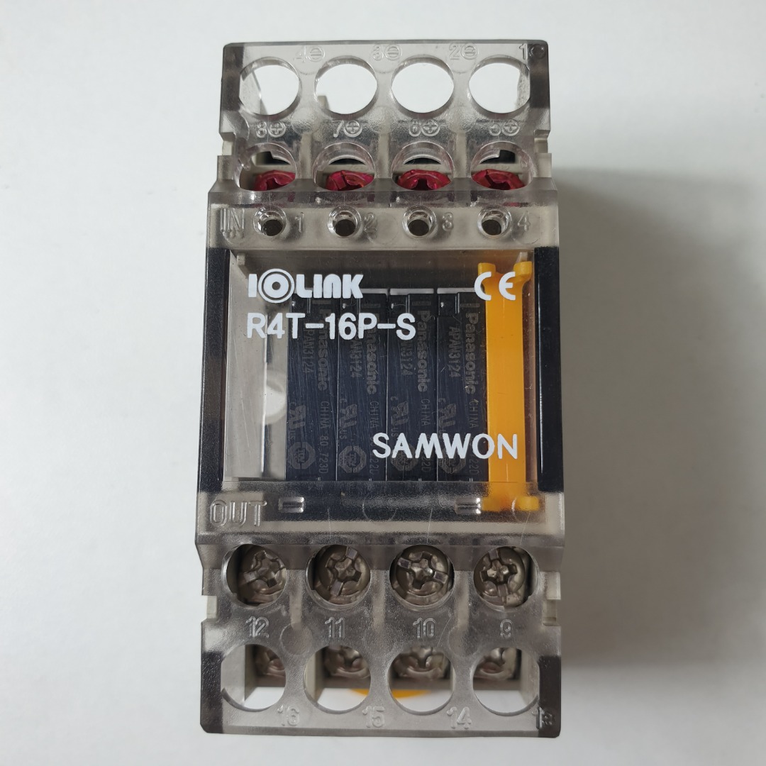 Iolink Samwon ACT R4T-16P-S Relay Terminal Board, Commercial & Industrial, Industrial Equipment ...