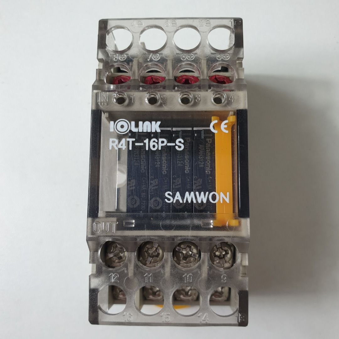 Iolink Samwon ACT R4T-16P-S Relay Terminal Board, Commercial & Industrial, Industrial Equipment ...