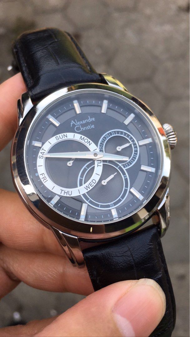 Jam tangan alexandre christie original limited series, Fesyen Pria, Jam ...