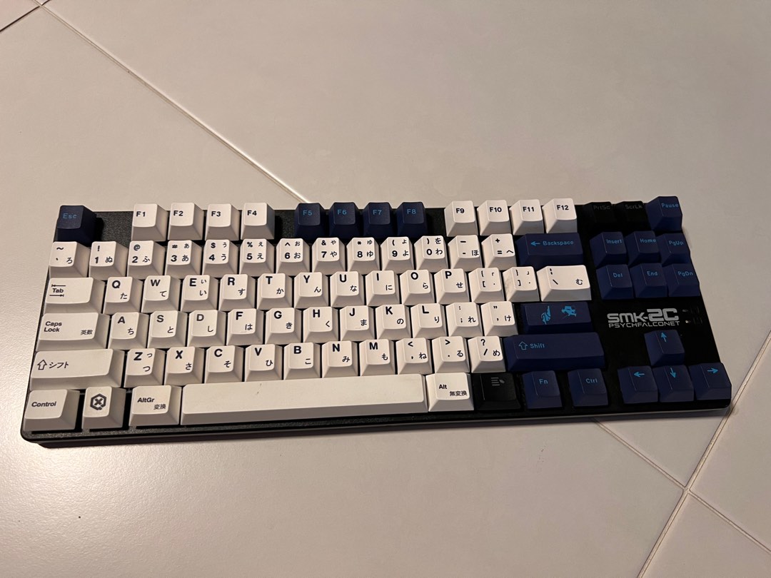 japanese-like keycaps navy blue n white, Computers & Tech, Parts ...