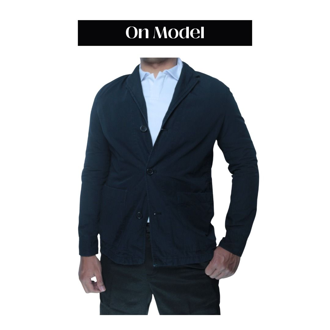 Jas / Blazer Pria Warna Biru Tua (Navy) merk Zara, Fesyen Pria, Pakaian ...