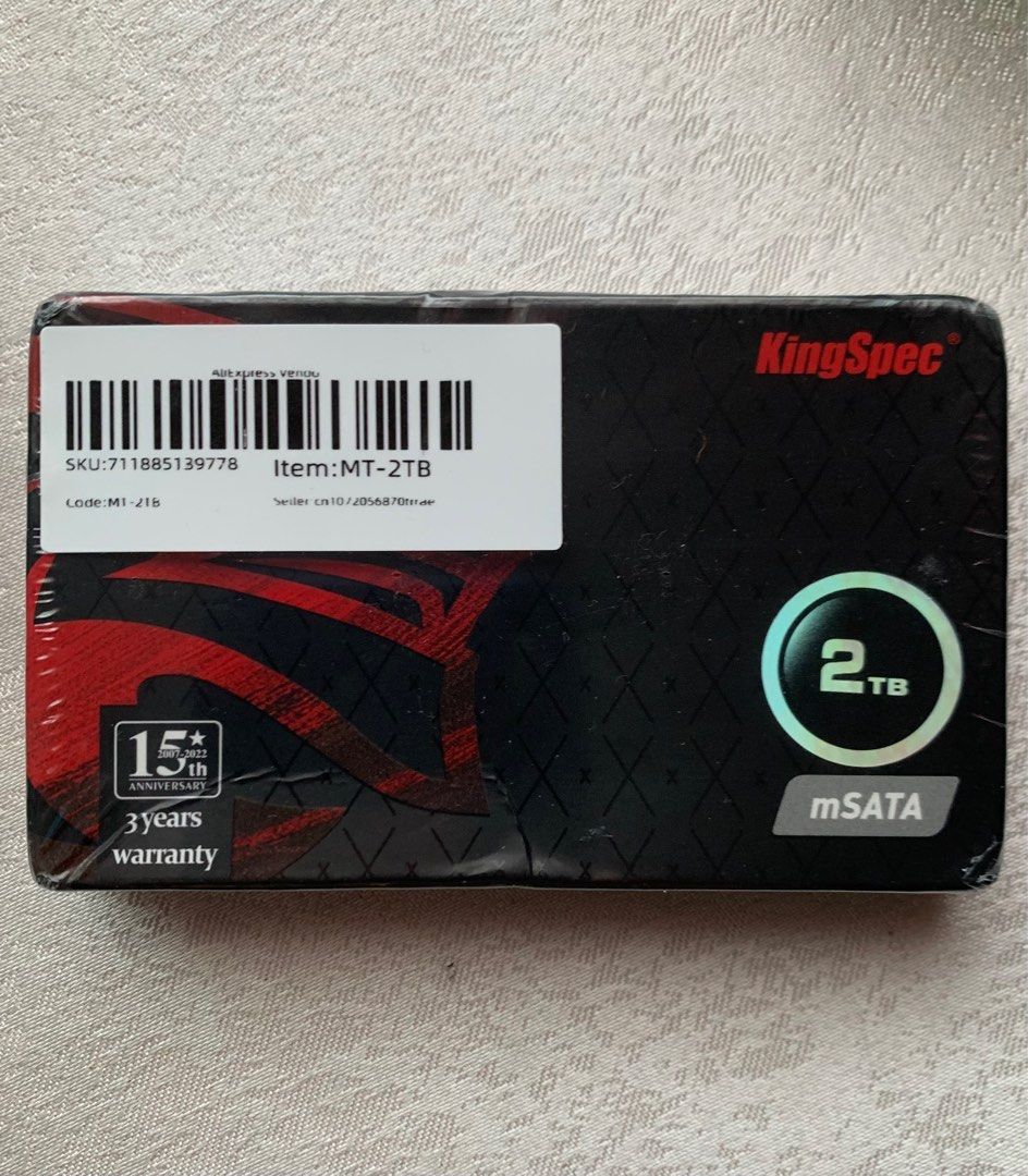 KingSpec 2TB mSATA SSD, Computers & Tech, Parts & Accessories, Hard Disks & Thumbdrives on Carousell