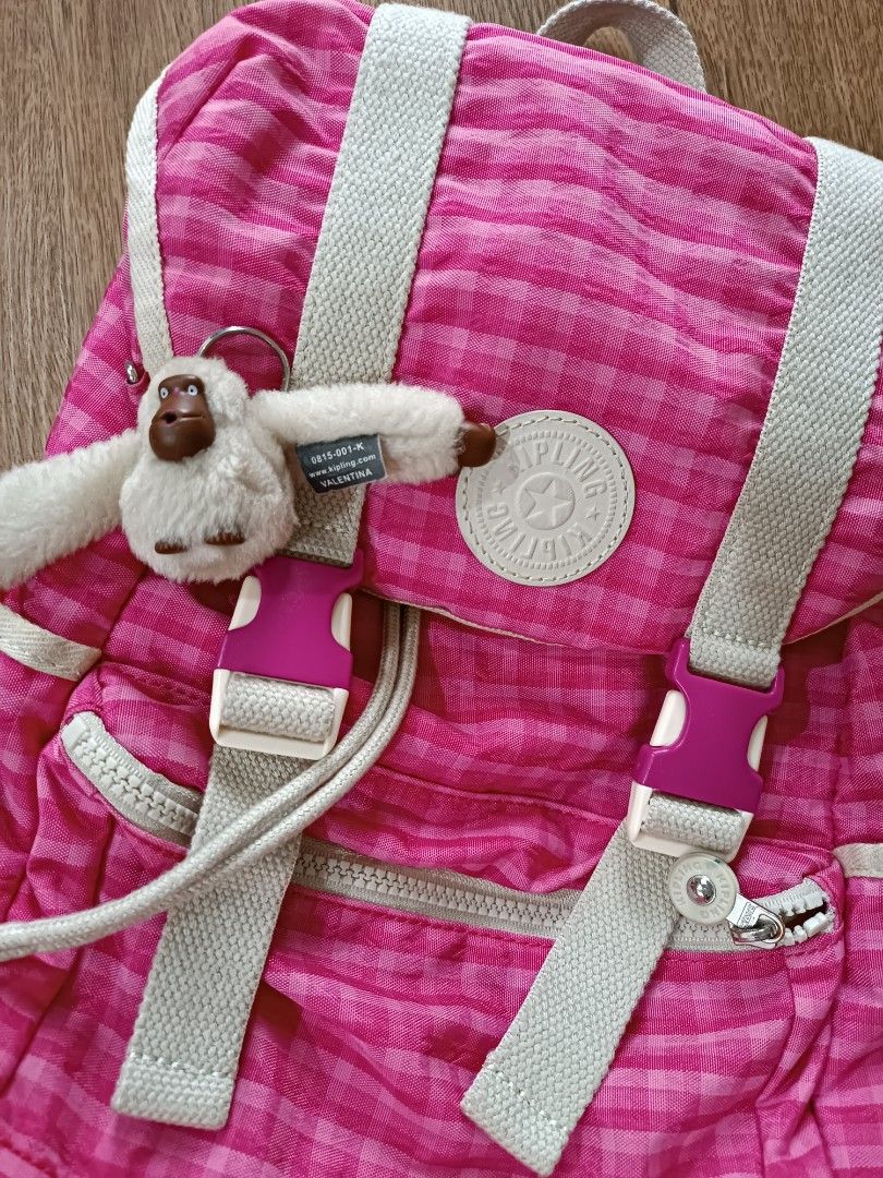 Kipling pink backpack, Women's Fashion, Bags & Wallets, Backpacks on ...