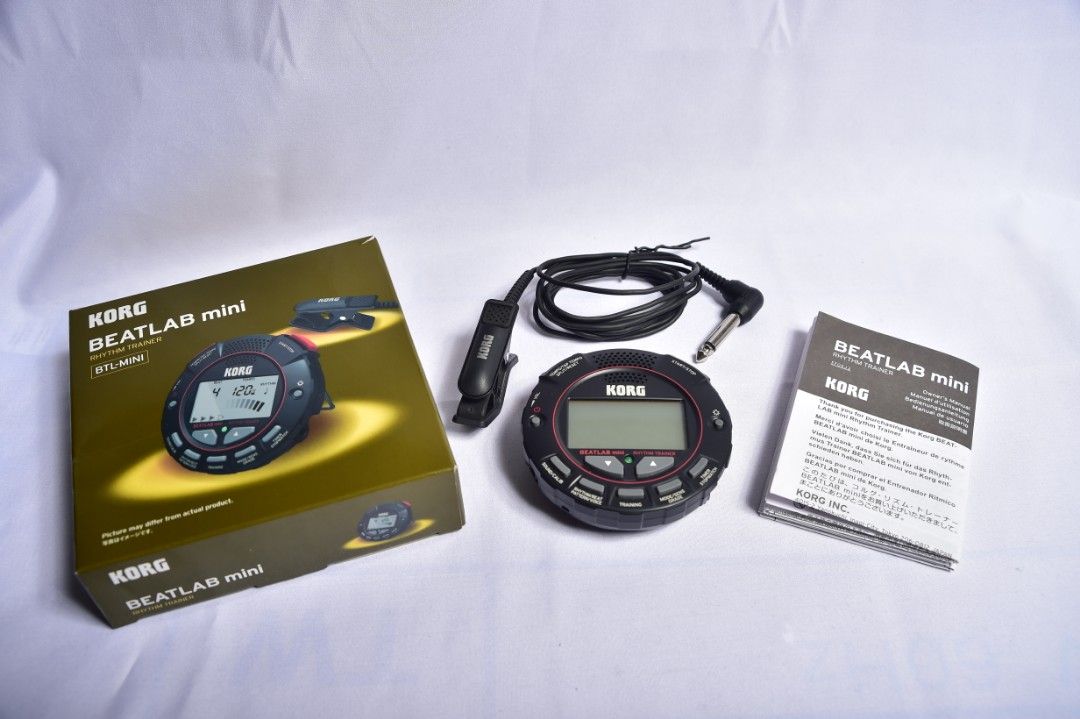 Korg Beatlab mini 智慧型節拍器+麥克風拾音器（訓練功能、大音量、人聲提醒…）, 書籍、休閒與玩具, 樂器、音樂相關, 樂器在旋轉拍賣