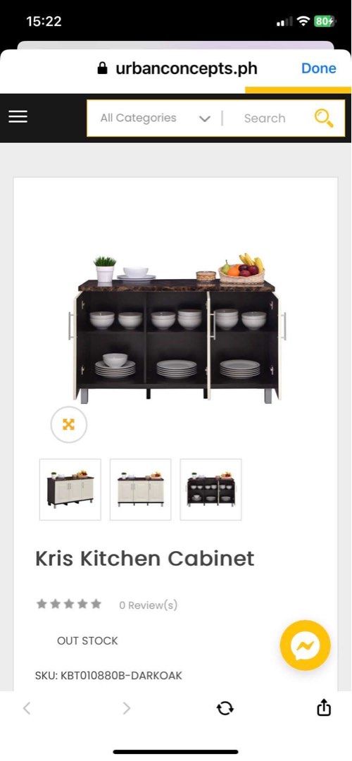 Kris Kitchen Cabinet, Furniture & Home Living, Kitchenware & Tableware ...