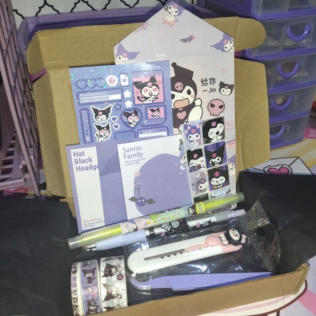 Kuromi Mini Stationary Kit, Hobbies & Toys, Stationary & Craft ...