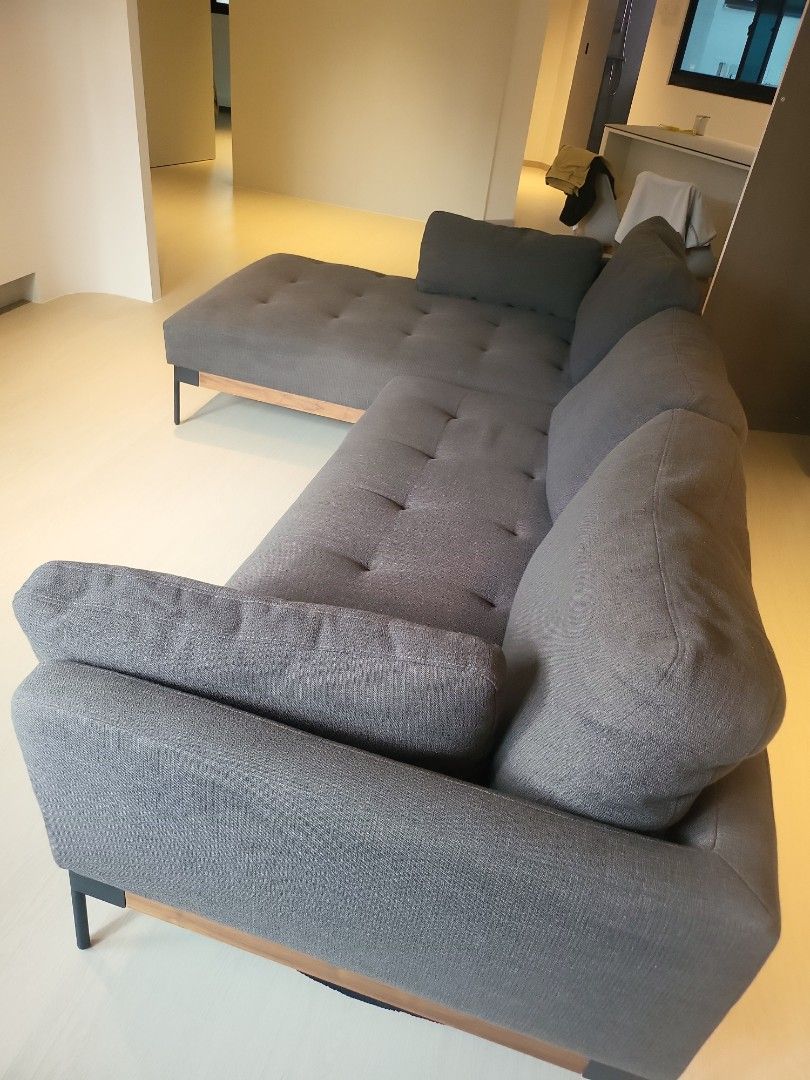 Castlery Ethan Chaise Sectional Sofa, Furniture & Home Living ...