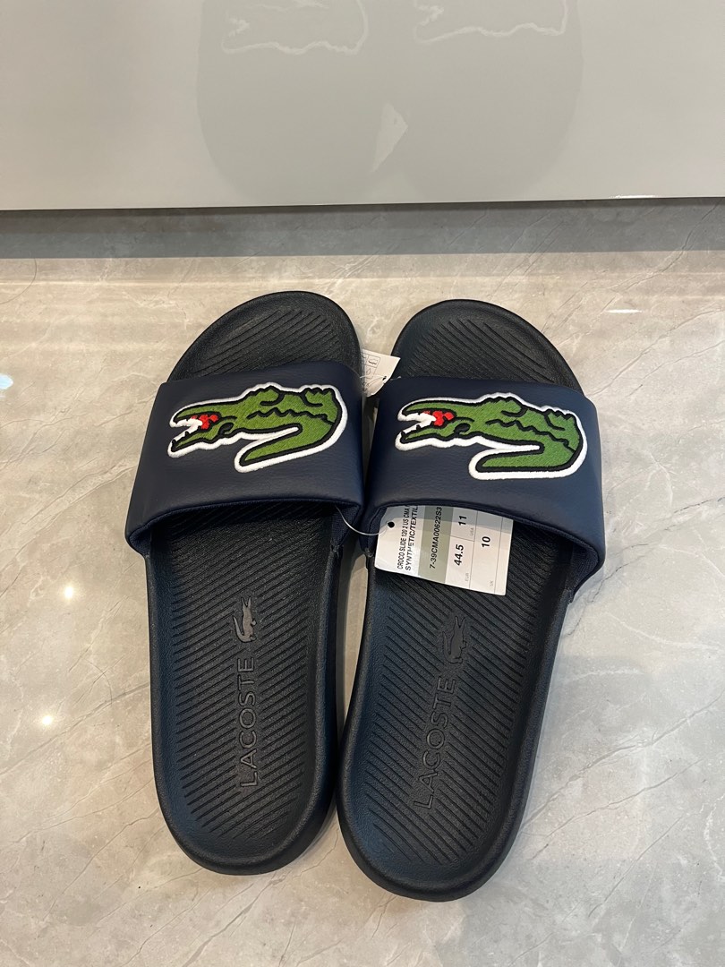 Lacoste flipflop / slippers, Men's Fashion, Footwear, Flipflops and ...