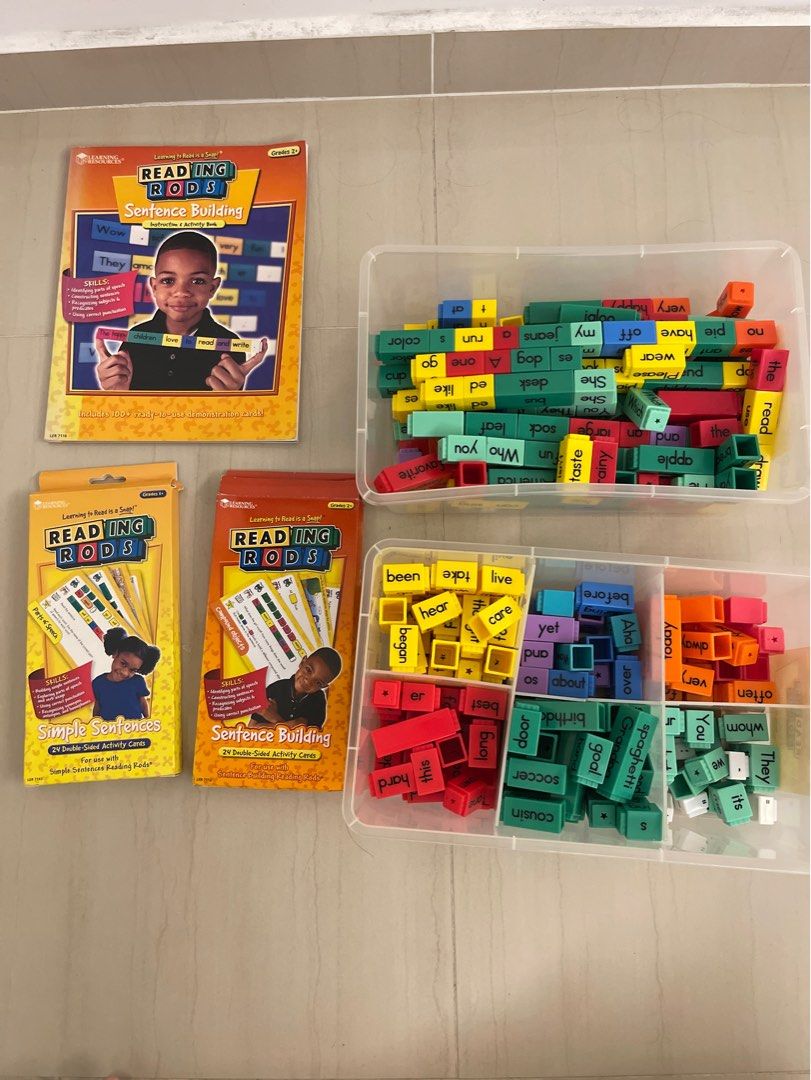 Learning Resource Reading Rods ( Grade 1 and 2), Hobbies & Toys, Toys ...