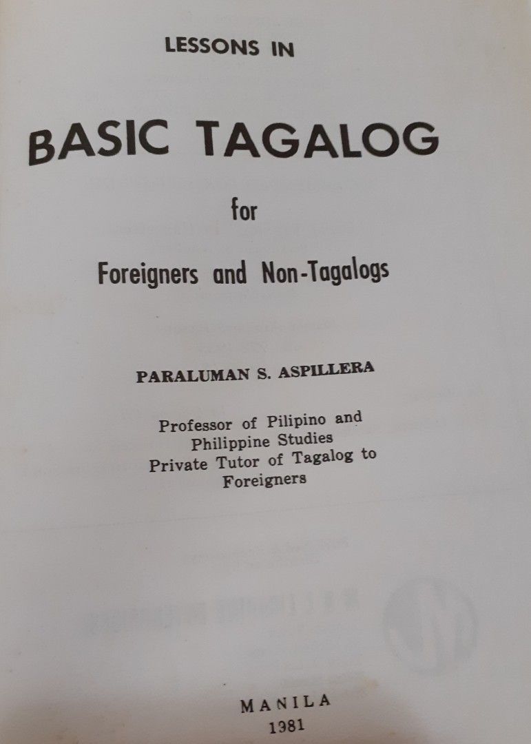 Learning Tagalog/Filipino Language, Hobbies & Toys, Books & Magazines ...