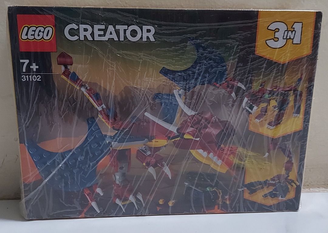 LEGO 31102 Creator 3in1 Fire Dragon, Toys & Collectibles, Mainan di ...