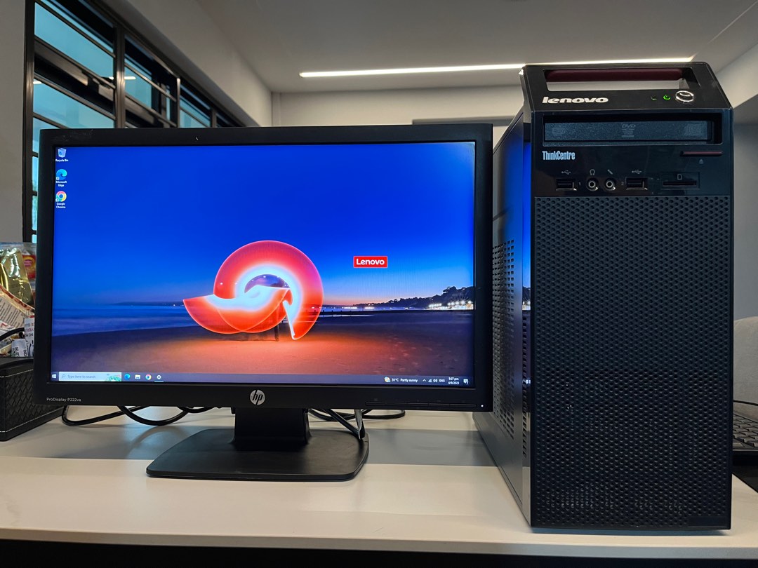 LENOVO ThinkCentre Business Office WFH Student HBL Essential Desktop ...