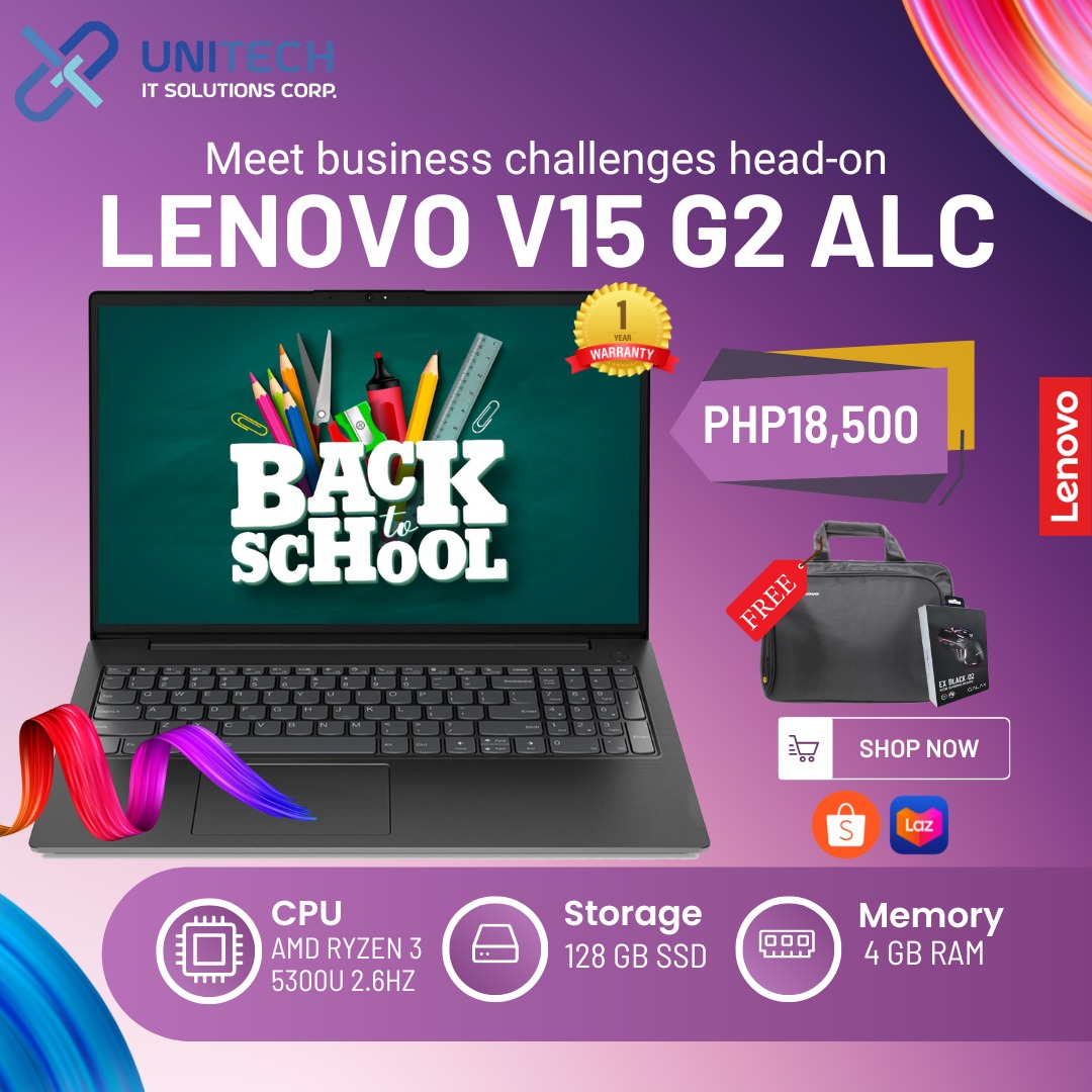 LENOVO V15 G2 ALC RYZEN 3 LAPTOP, Computers & Tech, Laptops & Notebooks ...