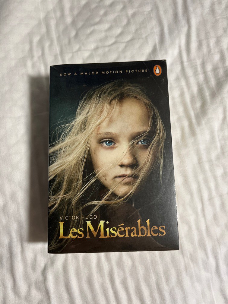 Les Miserables novel with movie cover design, Hobbies & Toys, Books ...