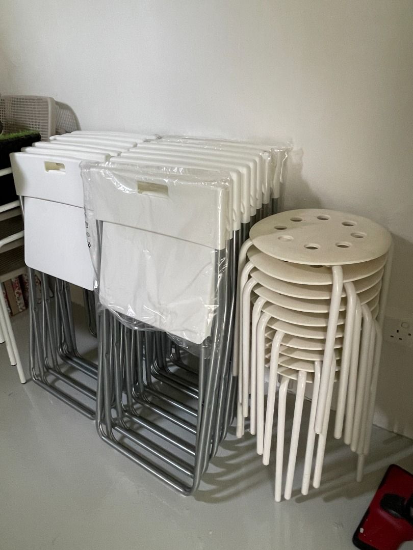 Lightly used GUNDE Foldable chairs, Furniture & Home Living, Furniture ...