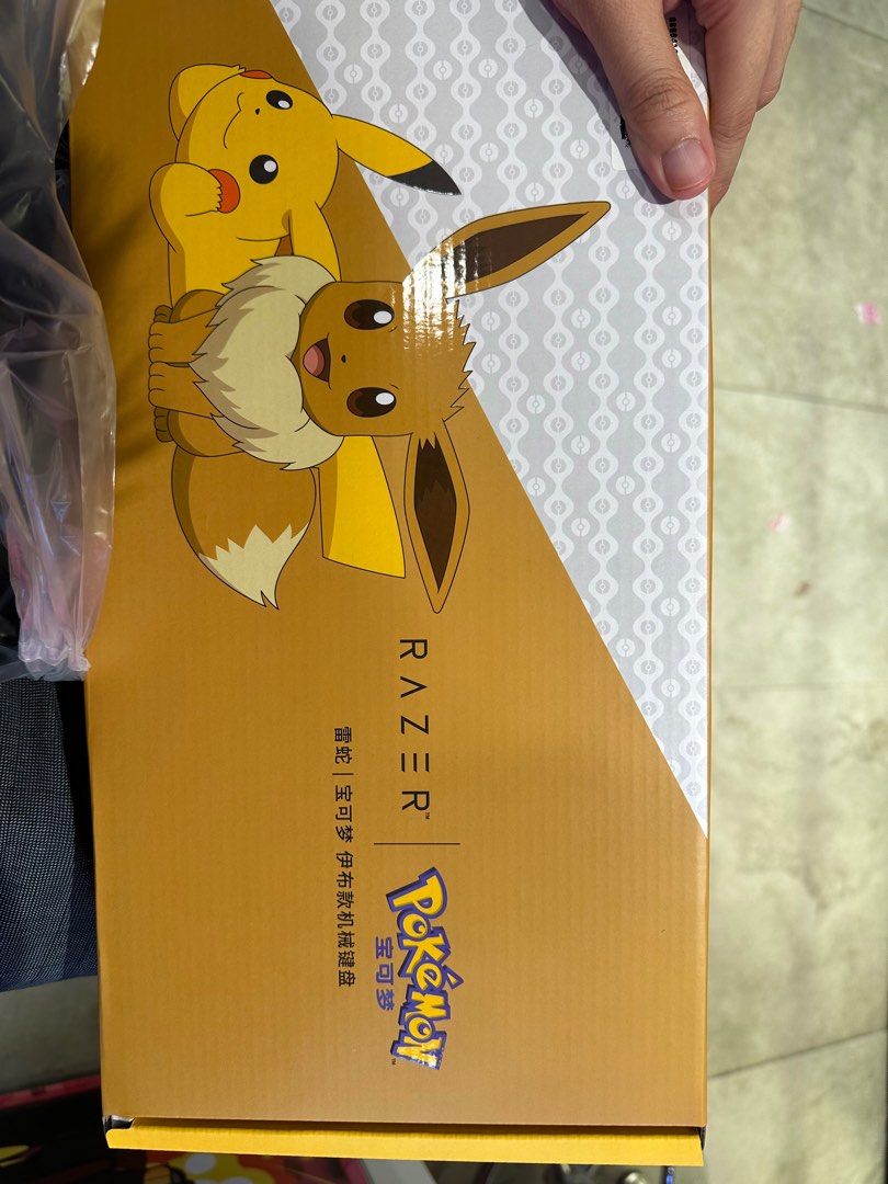 Limited edition Pikachu Eevee Razer keyboard, Computers & Tech, Parts ...
