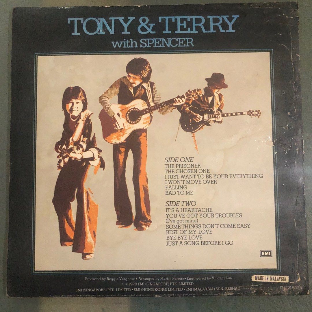 Lp - Tony & Terry with Spenser, Hobbies & Toys, Music & Media, Vinyls ...