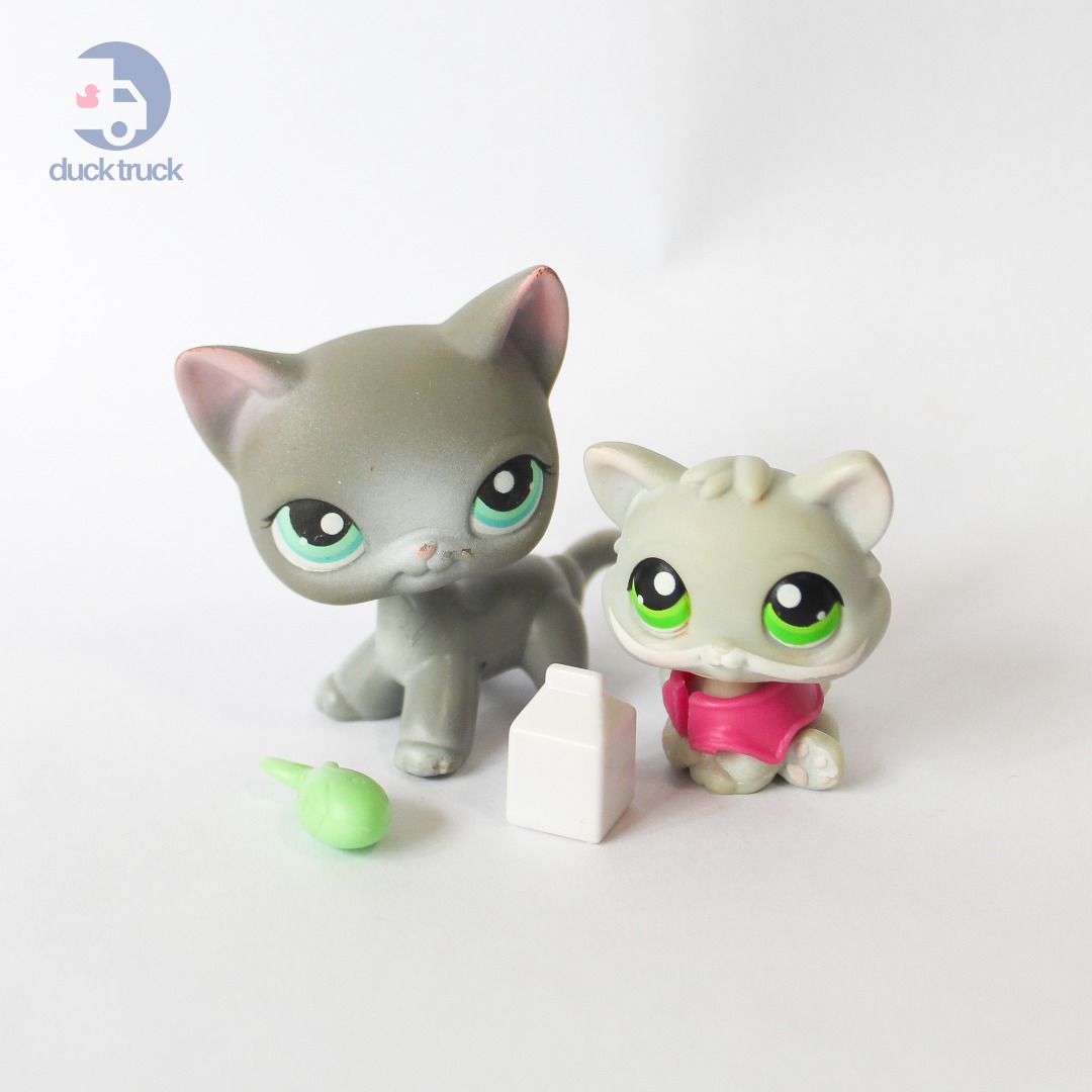 LPS Littlest Pet Shop Mom & Baby Cat Kitten Set Hasbro on Carousell