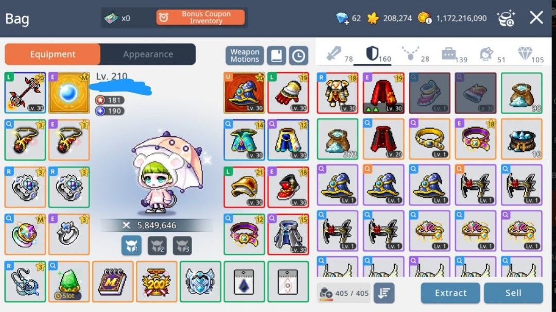 Maplestory m a2u lumi farm account lvl 210, Video Gaming, Gaming ...