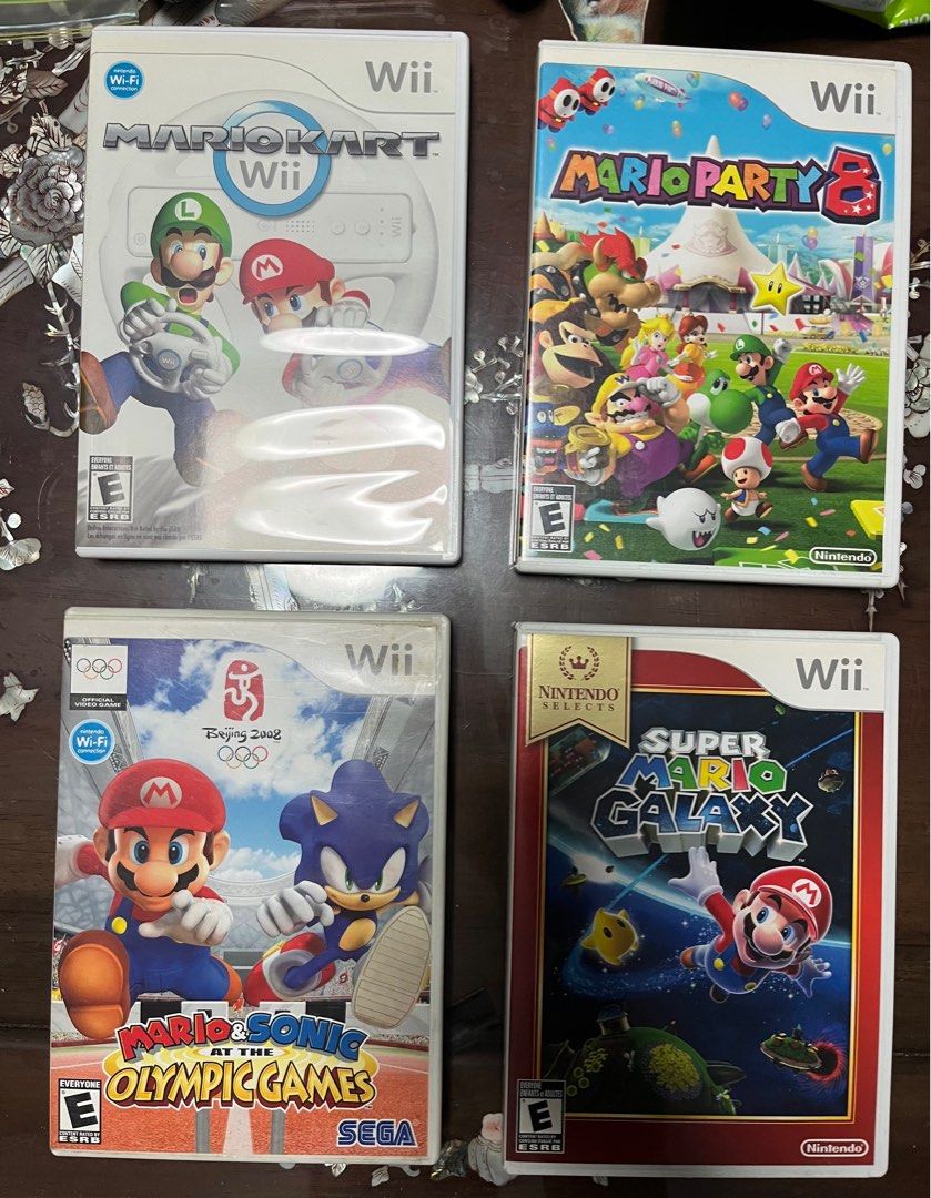 MARIO WARIO RAVING RABBIDS SHREK NINTENDO WII GAMES, Video Gaming ...