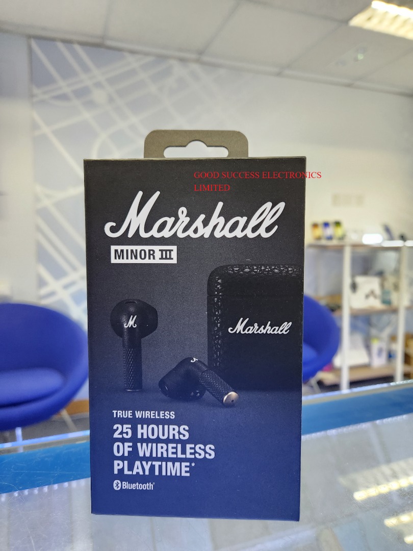 MARSHALL MINOR III BLACK 全新香港行貨, 音響器材, 耳機 - Carousell
