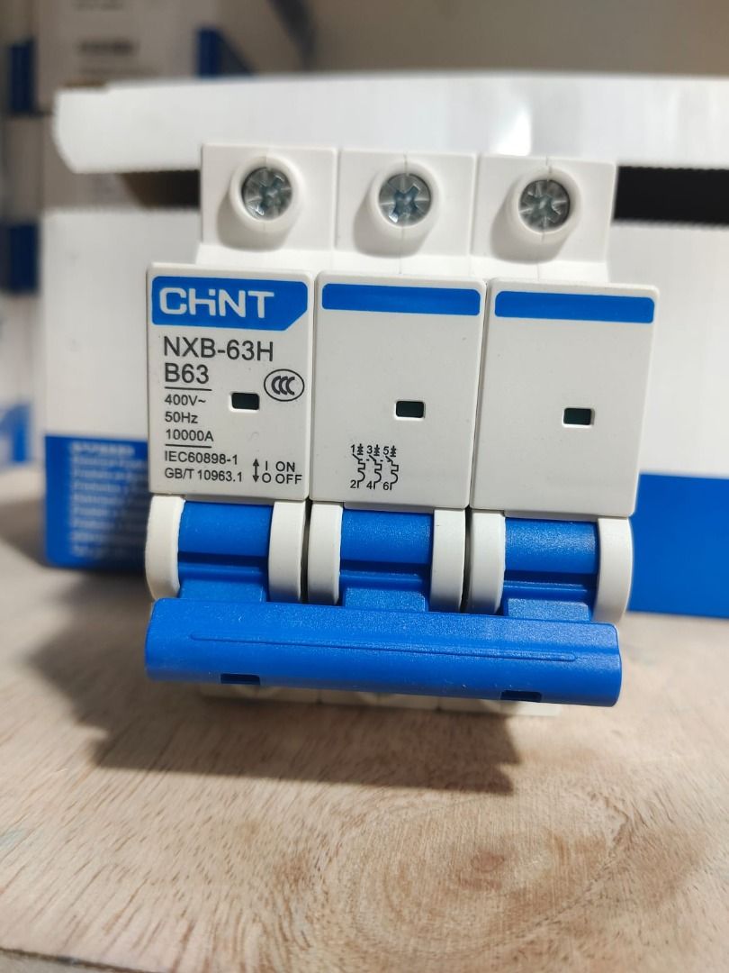 MCB B63A 3P 10KA, TV & Home Appliances, Electrical, Adaptors & Sockets ...