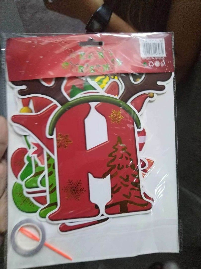 Merry Christmas Banderitas Flag Banner on Carousell