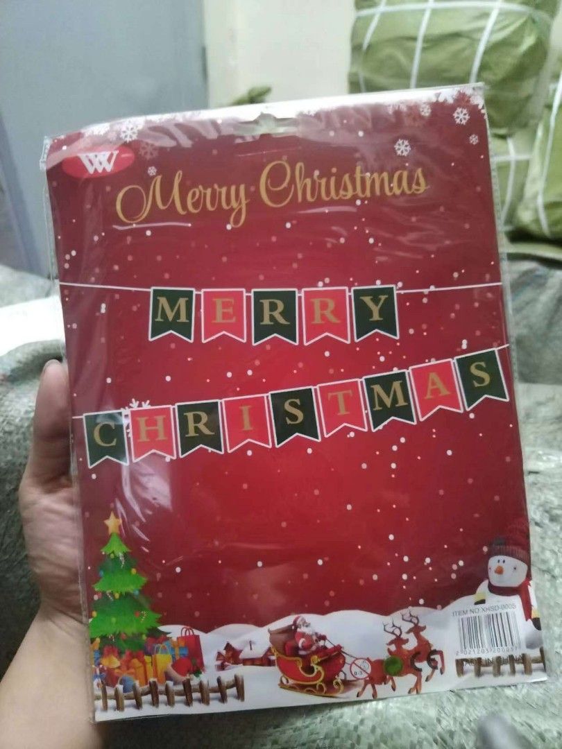 Merry Christmas Banderitas Flag Banner on Carousell
