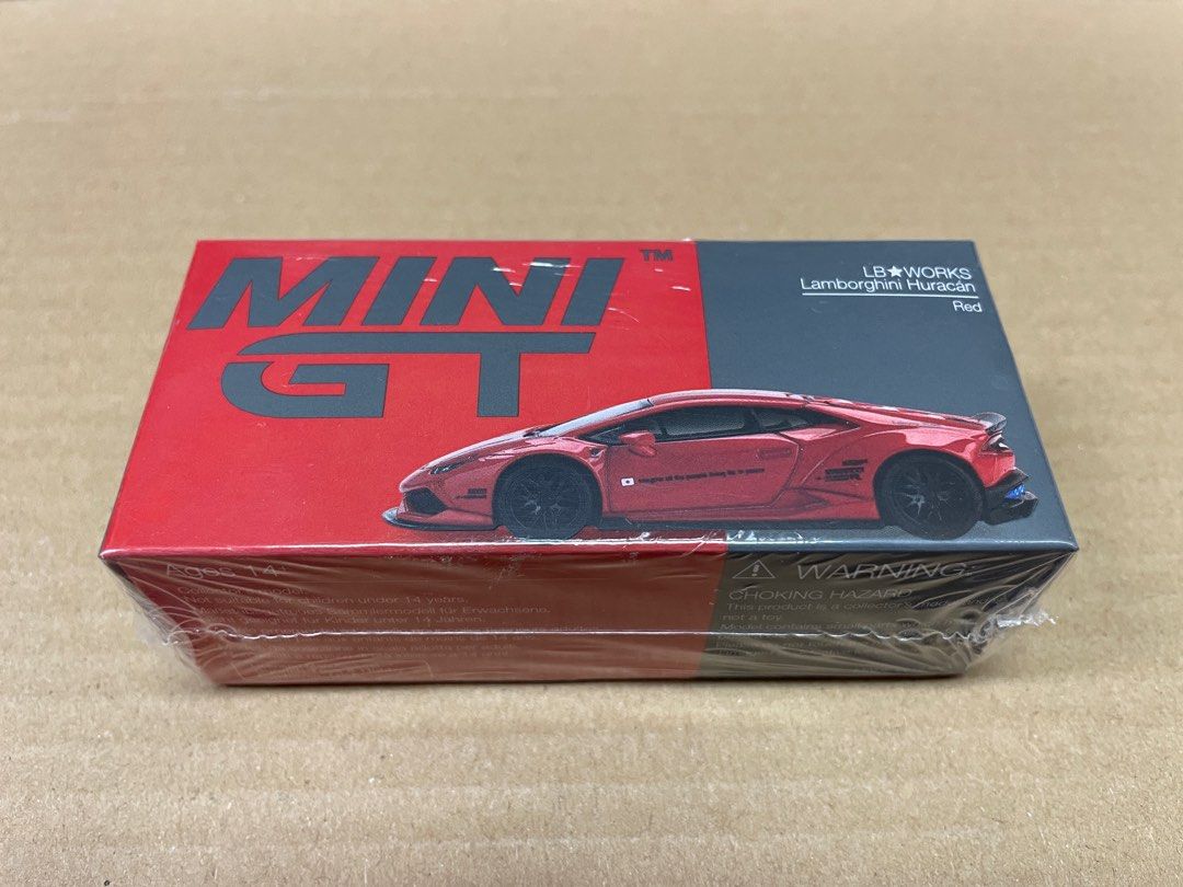 MiniGT 375 LBWorks Lamborghini Huracan (Red), Hobbies & Toys, Toys ...