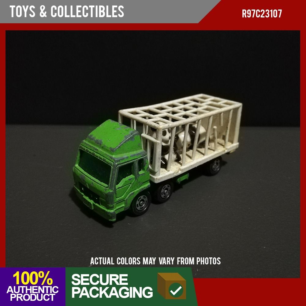 Mitsubishi Fuso Animal (Panda) Carrier (Tomy Tomica #76) Green Truck - Used/Not Mint on Carousell
