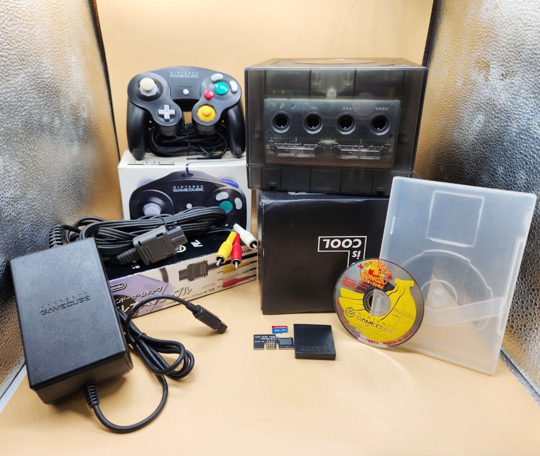 Modded Gamecube Transparent Black Case PicoBoot SD2SP2 64GB SD Card ...