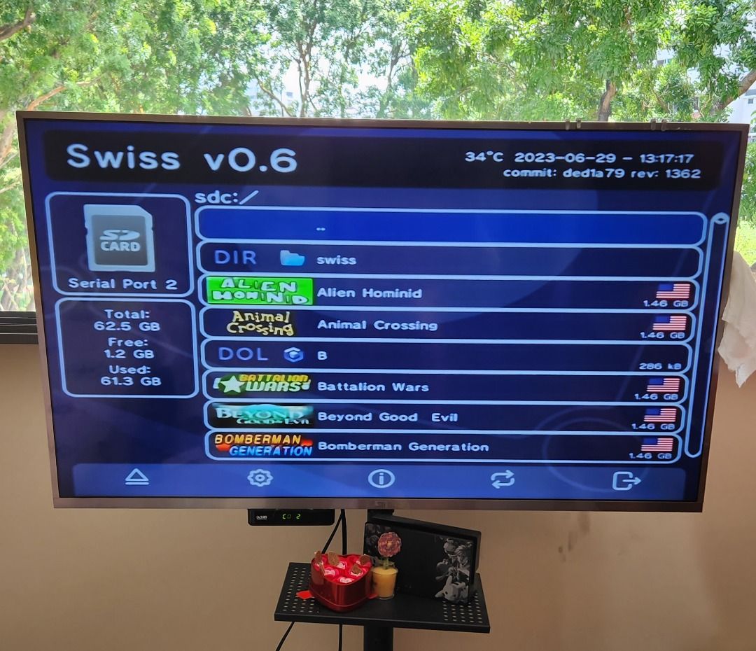 Modded Gamecube Transparent Black Case PicoBoot SD2SP2 64GB SD Card ...