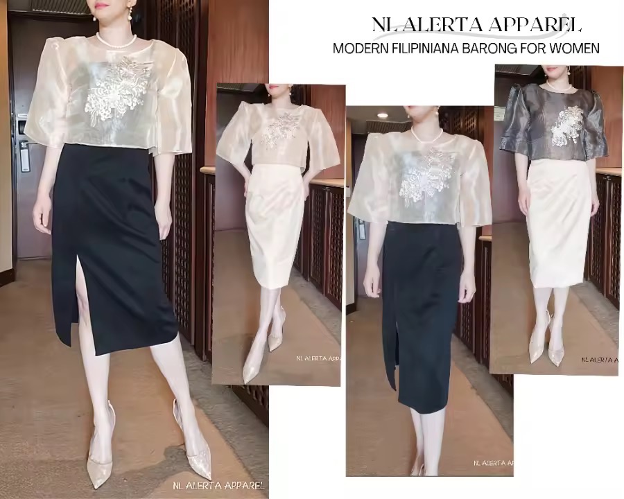 MODERN FILIPINIANA BARONG FOR WOMEN, Women's Fashion, Dresses & Sets ...