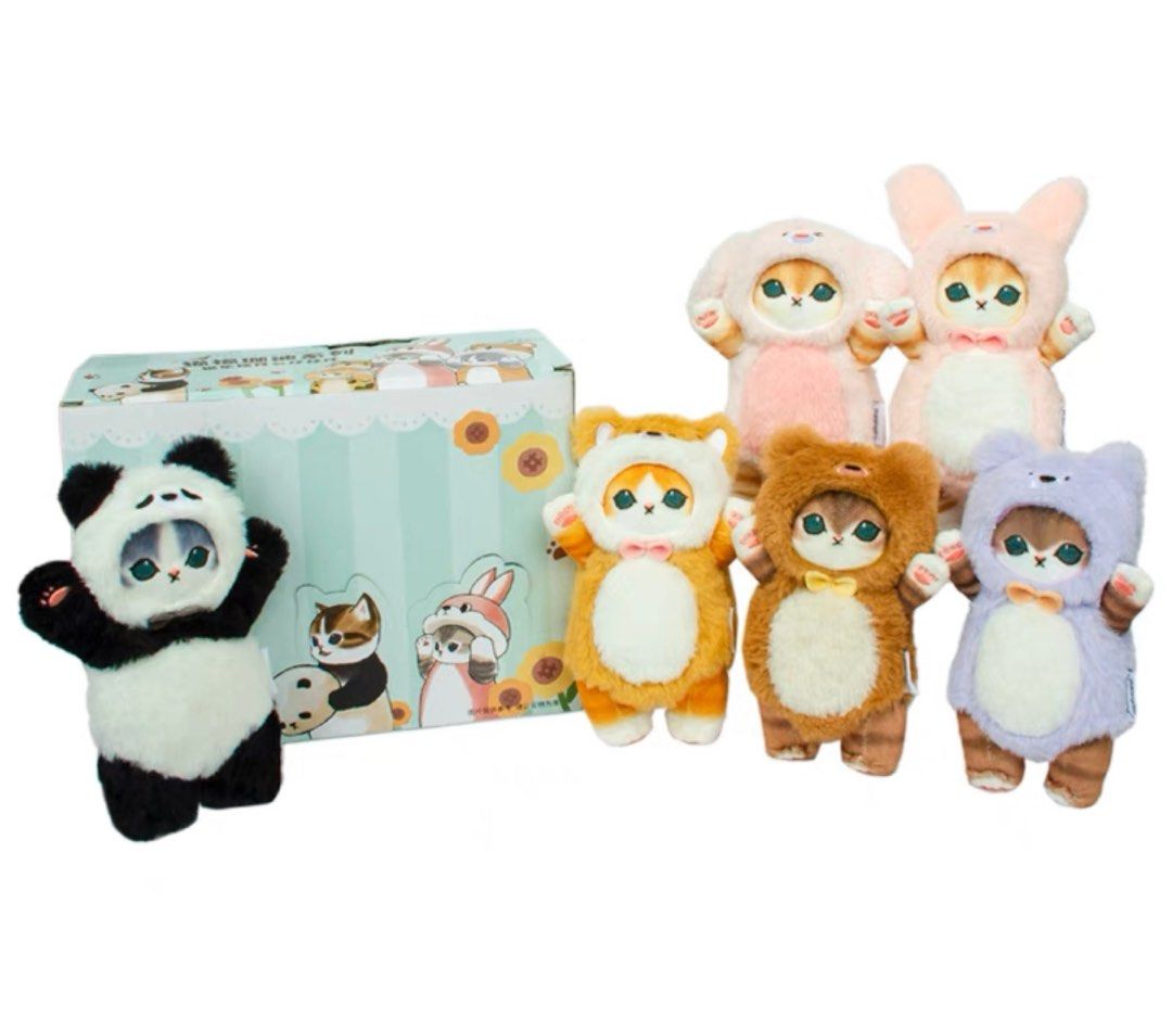 MOFUSAND CAT KEYCHAIN FLUFFY ANIMALS VERSION/ FULL SET / ABLE TO CHOOSE ...