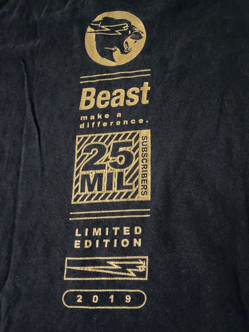 Mr Beast Merch, Men's Fashion, Tops & Sets, Tshirts & Polo Shirts on ...