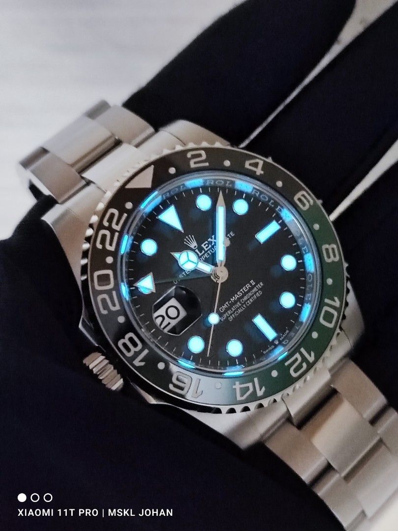 MSKL JOHAN ROLEX 126720 GMT Master ii Sprite Oyster Left Handed ...