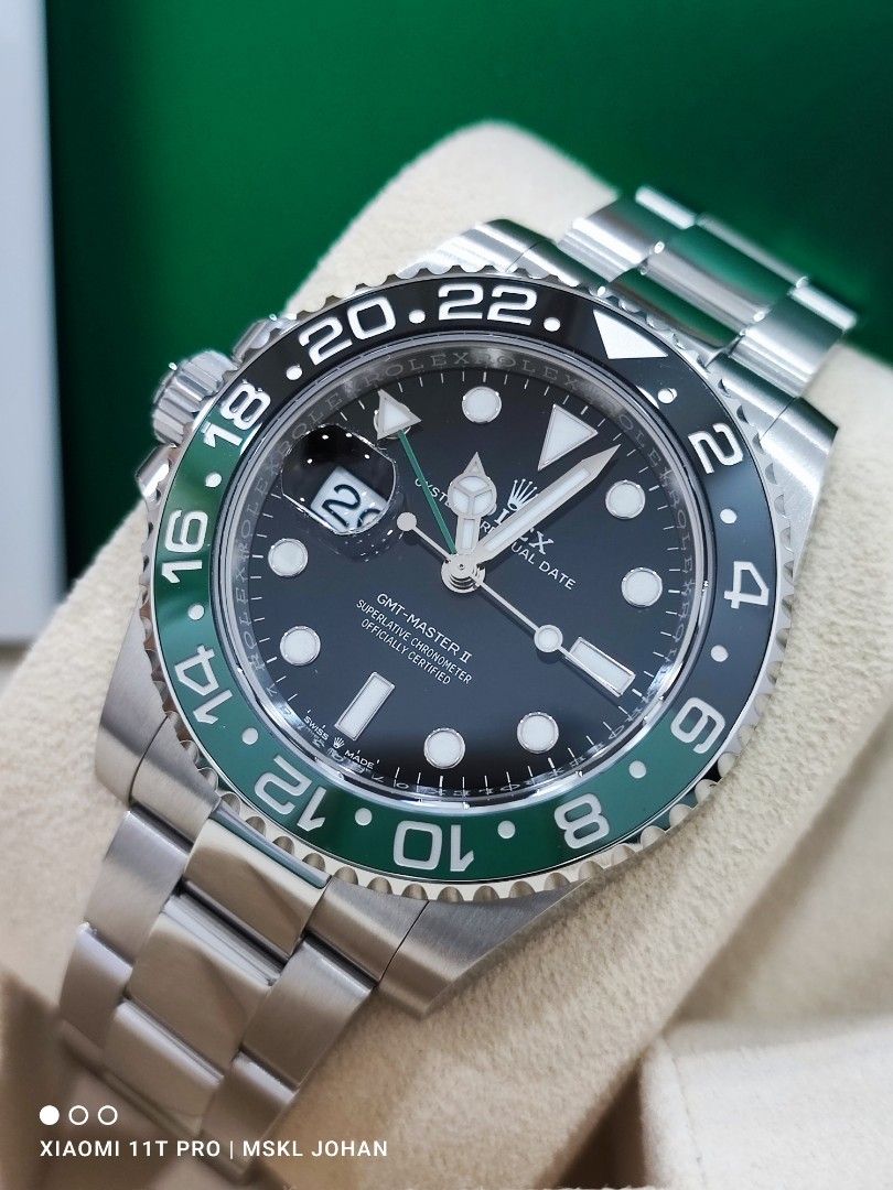 MSKL JOHAN ROLEX 126720 GMT Master ii Sprite Oyster Left Handed ...