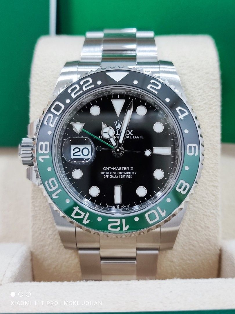 MSKL JOHAN ROLEX 126720 GMT Master ii Sprite Oyster Left Handed ...