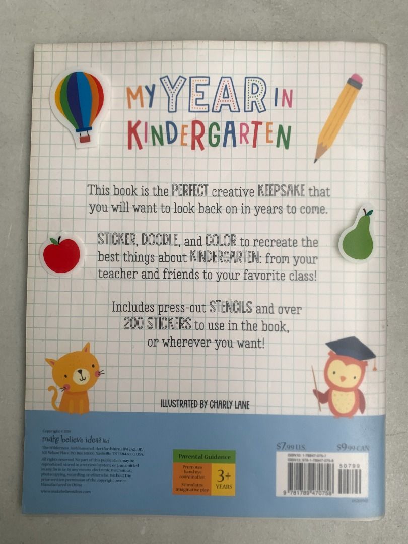 [NC-1-15] ACTIVITY BOOK | My Year in Kindergarten, Hobbies & Toys ...