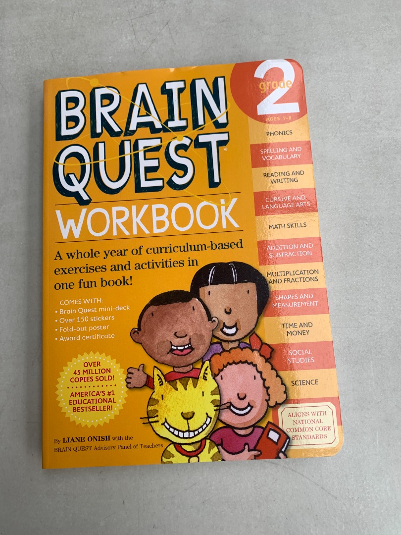 [NC-1-3] SCHOOLBOOK | Brain Quest Workbook (Grade 2), Hobbies & Toys, Books & Magazines ...