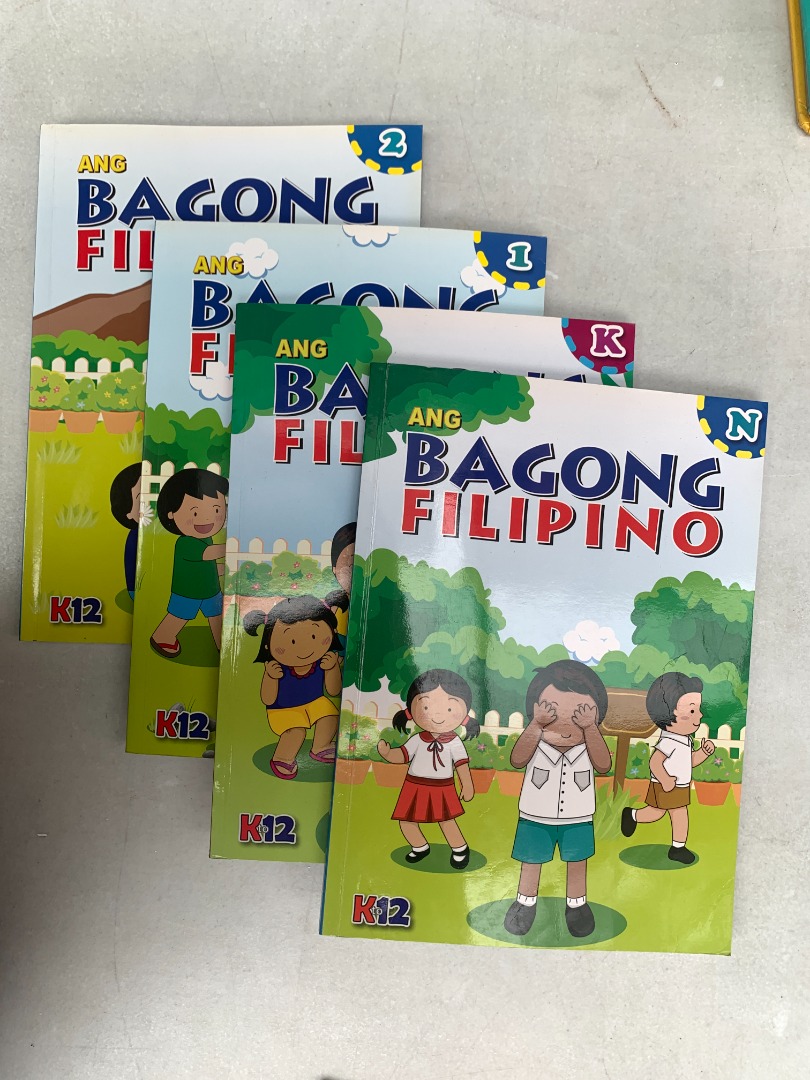 [NC-1-7] SCHOOLBOOK | Set of 4 - Nursery, Kinder, Gr1 & 2 (Ang Bagong ...