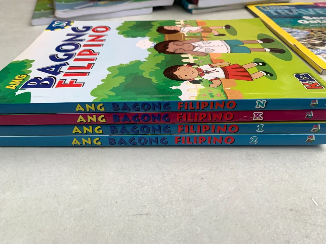 [NC-1-7] SCHOOLBOOK | Set of 4 - Nursery, Kinder, Gr1 & 2 (Ang Bagong ...