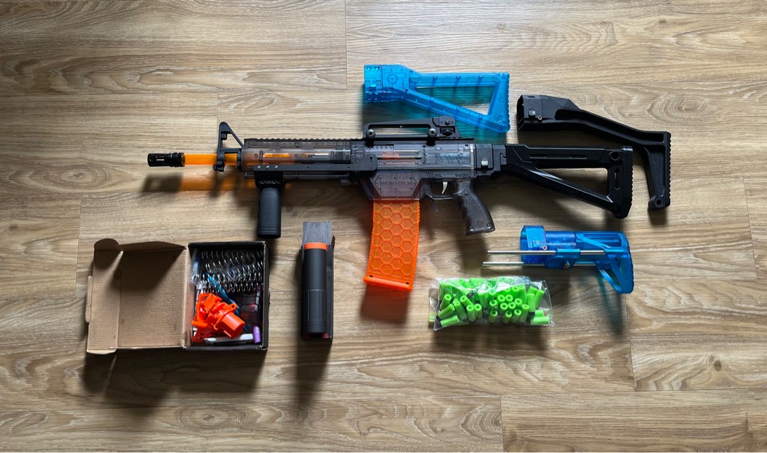 Nerf Worker Prophecy M16 bundle, Hobbies & Toys, Toys & Games on Carousell