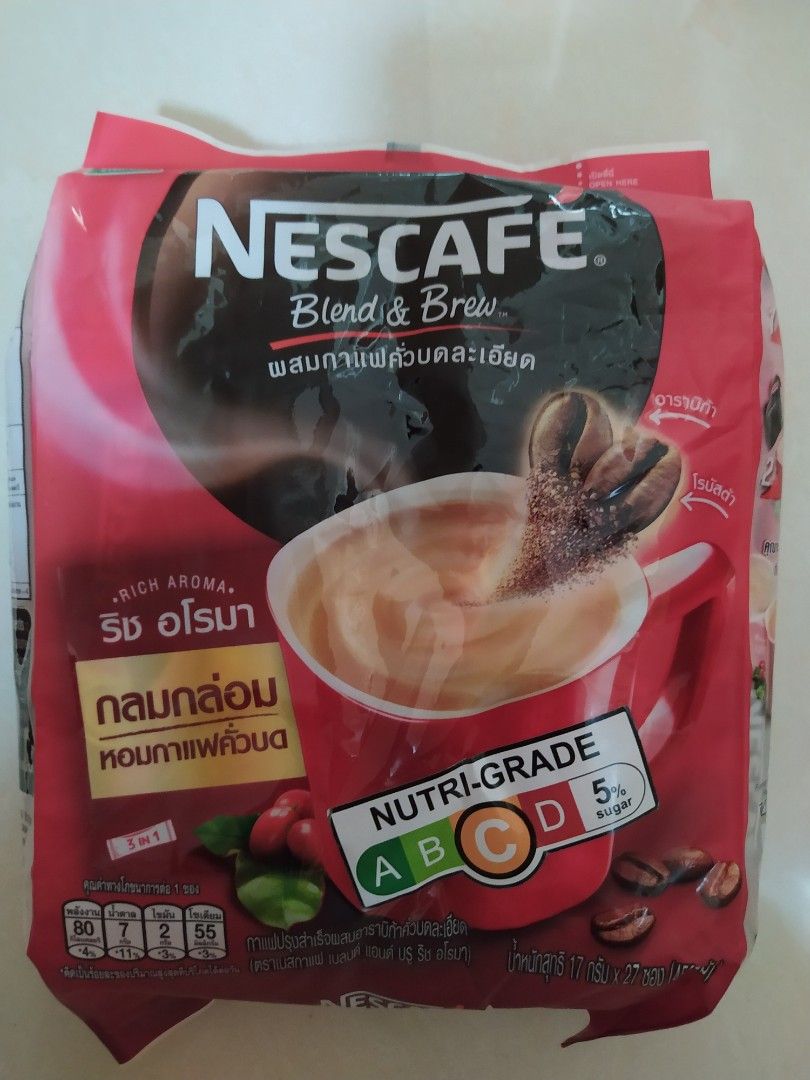 Nescafe Blend & Brew 3in1 Thailand, Food & Drinks, Beverages on Carousell