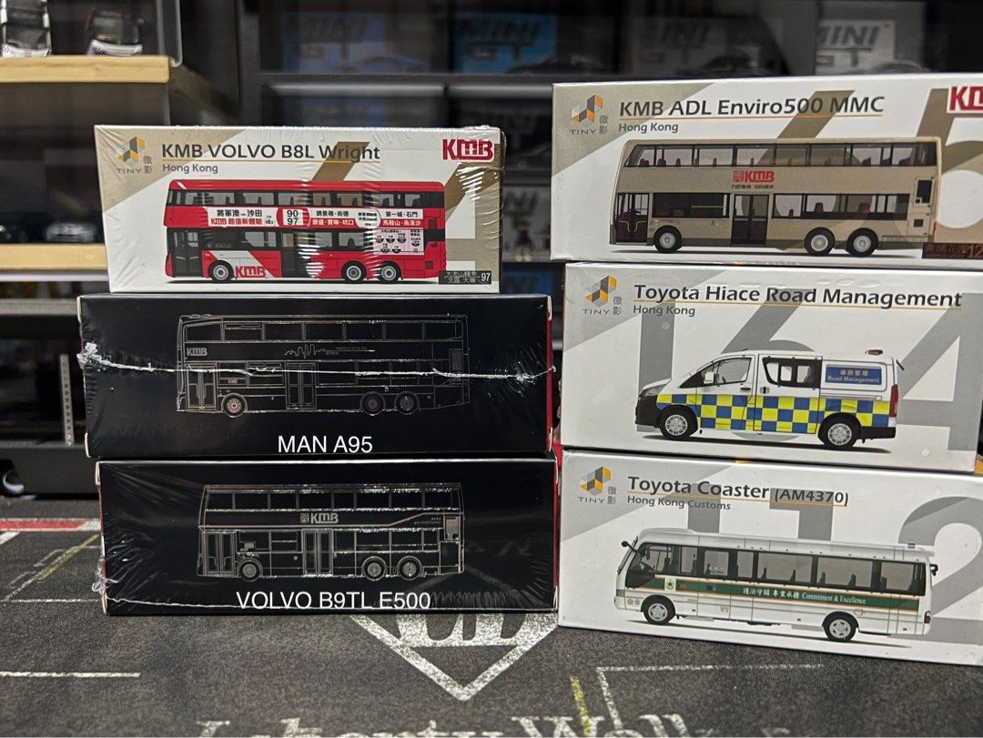 NEW - TINY BUS MAN A95 VOLVO B8L Coaster Bus - MINI GT TOMICA HOT ...