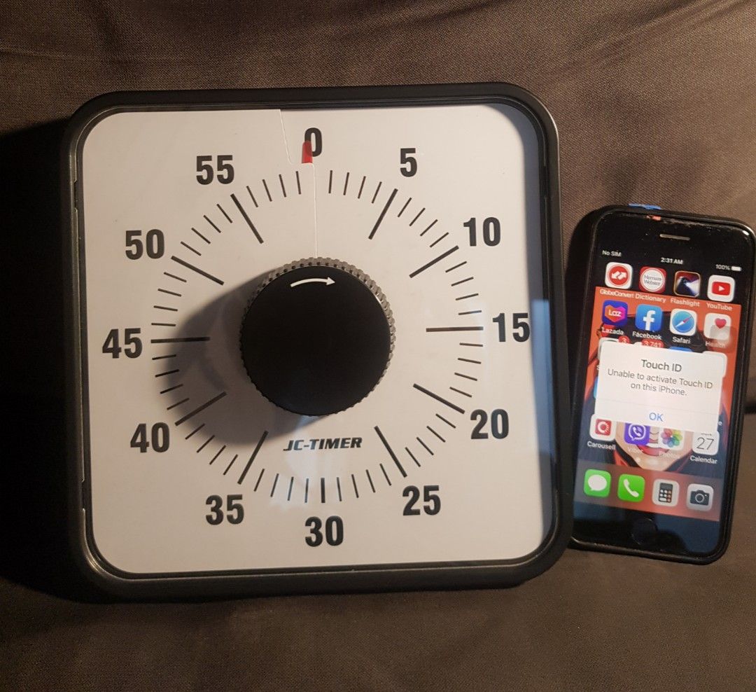 New Imported Jumbo 8in JC Kitchen 60 Minute Visual Timer with Stand for ...