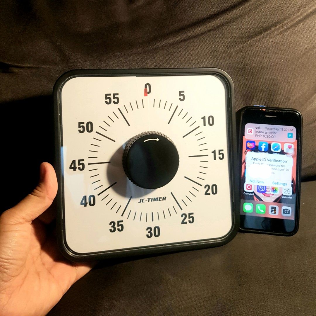 New Imported Jumbo 8in JC Kitchen 60 Minute Visual Timer with Stand for ...