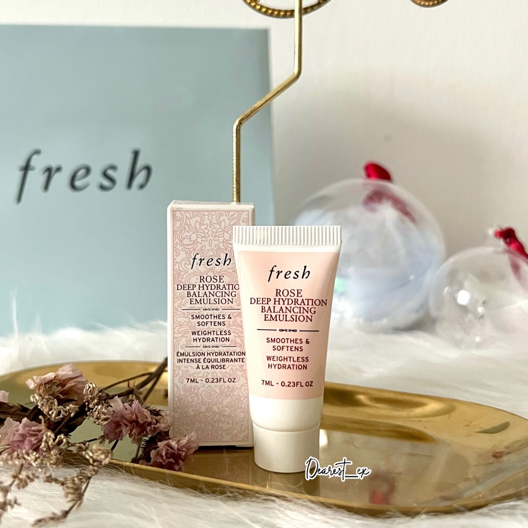 FRESH Rose Deep Hydration Balancing Emulsion 7ml Travel, Beauty ...