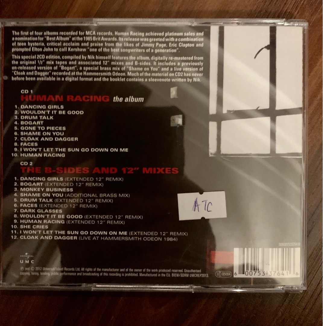 Nik Kershaw Human Racing CD, Hobbies & Toys, Music & Media, CDs & DVDs ...