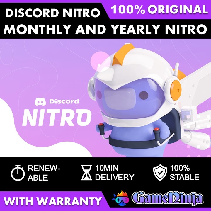 Discord Nitro Premium with 2 Boost 1 Year Warranty, Video Gaming, Video ...